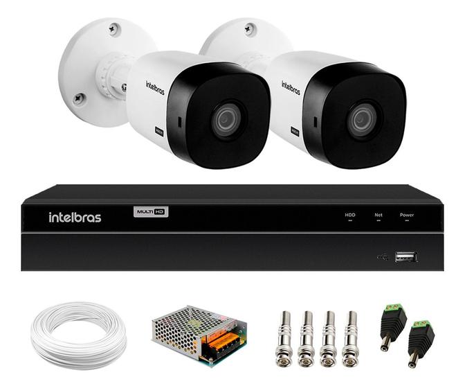 Kit 2 Câmeras Intelbras VHL 1120B HD 720p HDCVI Infra 20m IP66 + DVR ...