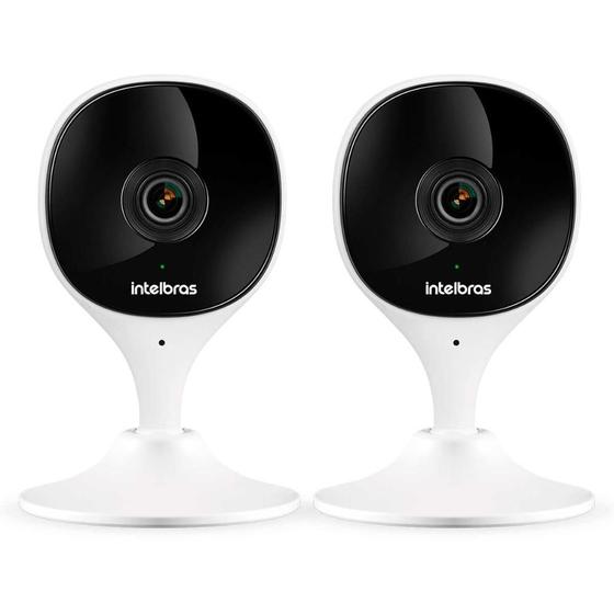 Kit 2 Câmeras Wi-Fi com Aúdio e Inteligência Artificial iMx C Intelbras ...