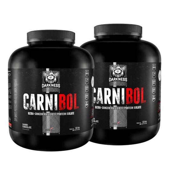 Kit 2 Carnibol Isolado Proteína Carne 1,8Kg Choco Darkness ...
