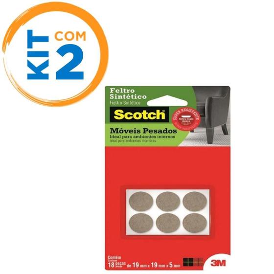Kit 2 Cartelas Feltro Adesivo Para Móveis Pesados Pés de Cadeira e Mesa ...