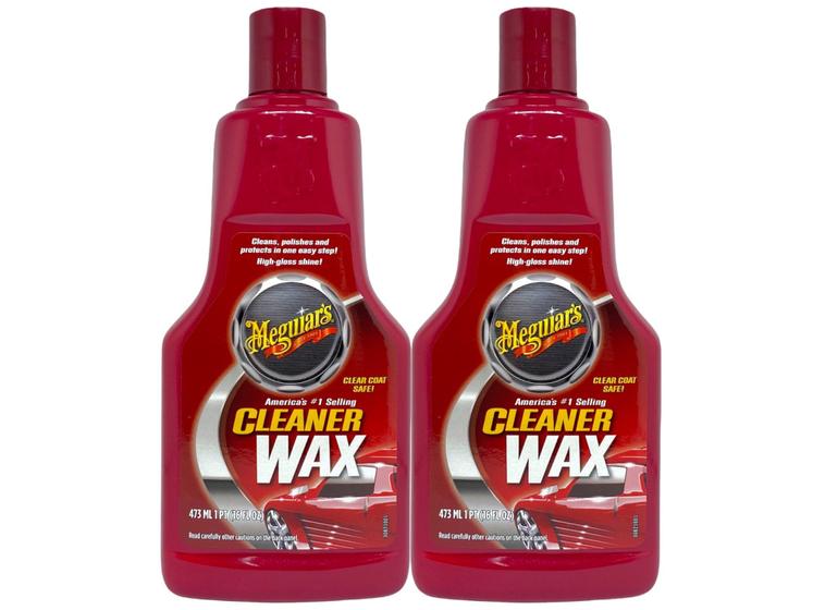 Kit 2 Cera Cleaner Wax Liquida Meguiars A1216 473ml - Cera Automotiva ...