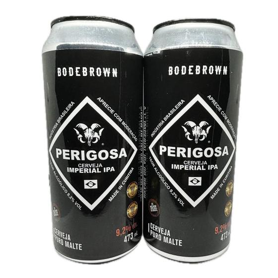 Kit 2 Cervejas Perigosa 9,2% Bodebrown Imperial Ipa 473Ml - Bodebrown Perigosa - Cerveja ...