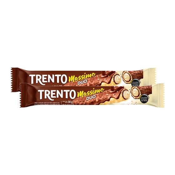 Kit 2 Chocolate Trento Massimo Duo 30g - Chocolate / Barra de Chocolate ...