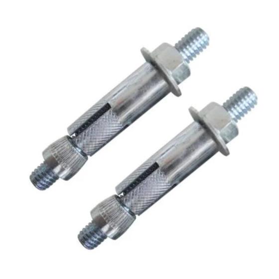 Kit 2 Chumbador CB Parabolt Com Prisioneiro 3/8X80" Bucha Aço Fixação ...