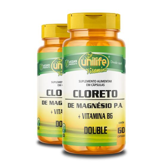 Kit 2 Cloreto de magnésio P.A. 810mg Unilife 60 cápsulas - Kit de Suplementos - Magazine Luiza