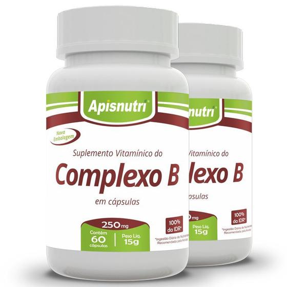 Kit 2 Complexo B Apisnutri 60 cápsulas - Complexo B - Magazine Luiza