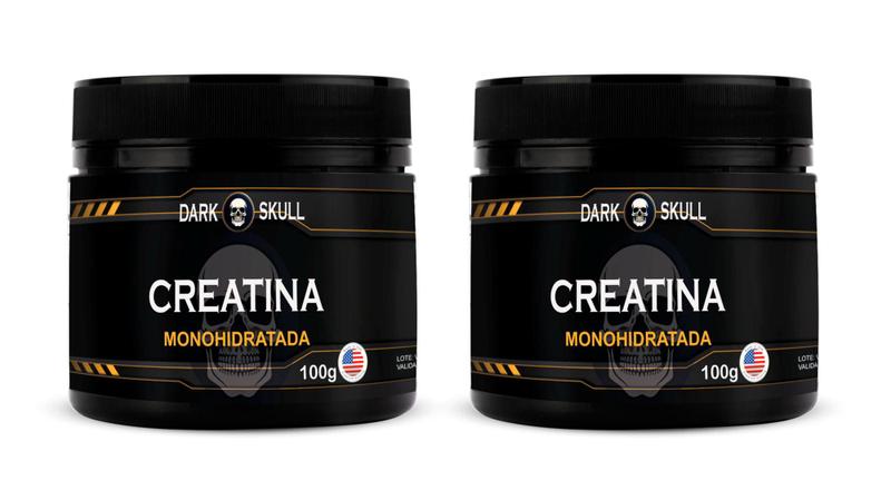 Kit 2 Creatina Dark Skull 100g cada 200g Total 100% Original Aprovada abenu - Vivamax - Creatina ...