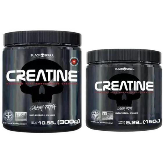Kit 2 Creatinas Creatine Black Skull 300g E 150g - Creatina - Magazine ...