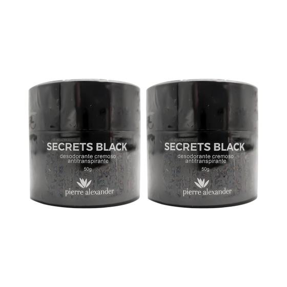 Kit 2 Desodorantes Em Creme 50g Pierre Alexander Secrets Black ...