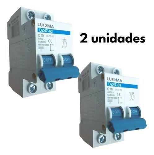 Kit 2 Disjuntores Bipolar Din Lukma 16a 20a 25a 32a 40a 63a - Disjuntor Din - Magazine Luiza