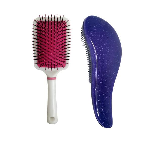 Kit 2 Escovas Raquete e Desembaraçadora iBela Rs Rx - Landhs - Escova ...