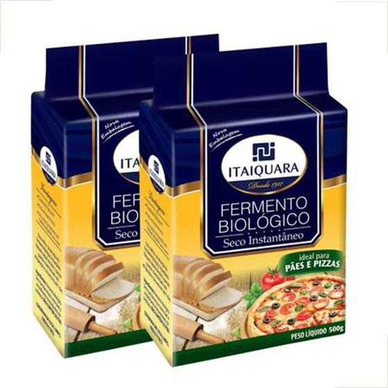 kit 2 Fermento Biológico seco itaiquara instantaneo 500g - Fermento ...