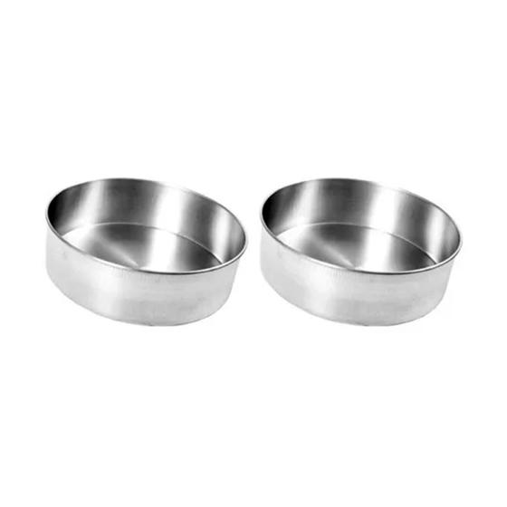 Kit 2 Forma Para Torta e Bolo Redonda Fixa 15x5cm - JAYSAN - Conjunto ...