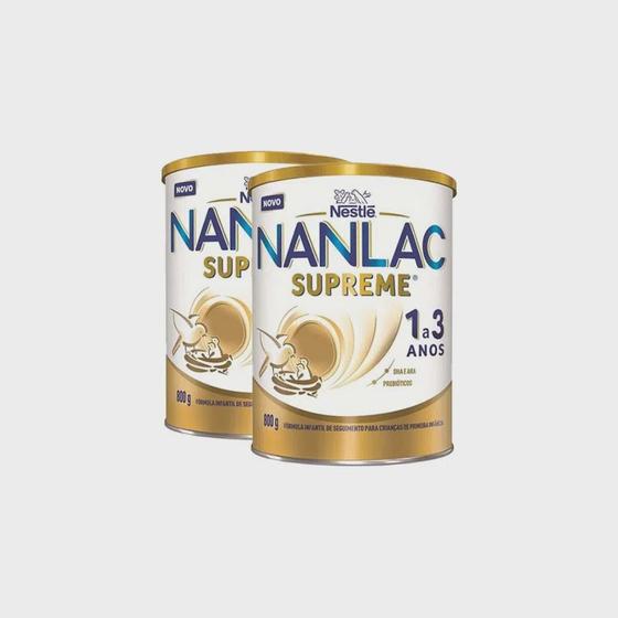 Kit 2 Fórmula Infantil Nanlac Supreme 1 a 3 anos 800g cada - NESTLE ...