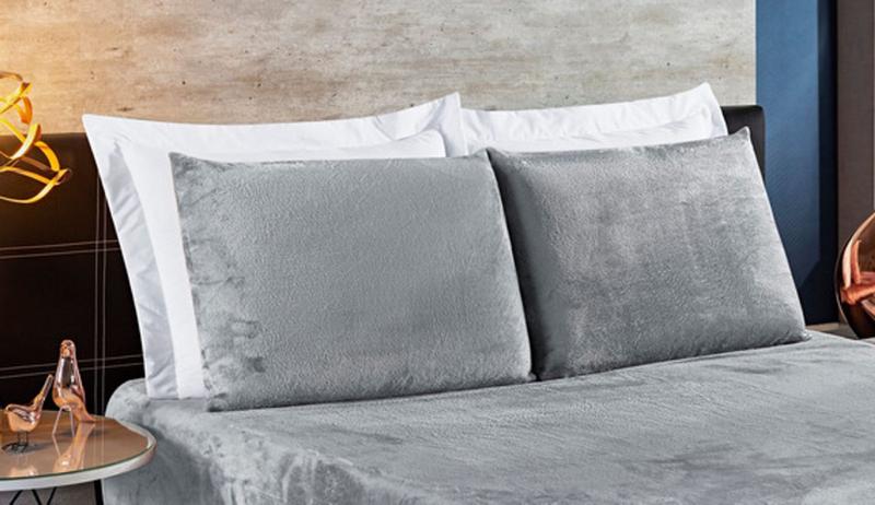 Kit 2 Fronha De Travesseiro 70x50cm Premium Percal Lisa Algodão ...