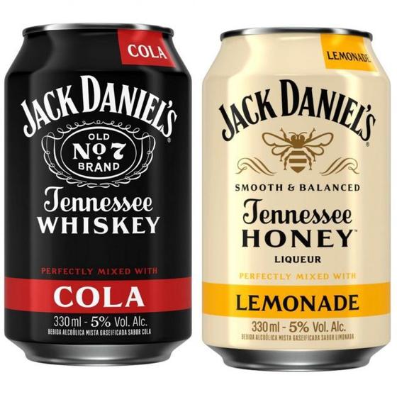Kit 2 Jack Daniel's Lata Pronto Beber Cola & Honey 330ml - jack daniels - Bebidas - Magazine Luiza