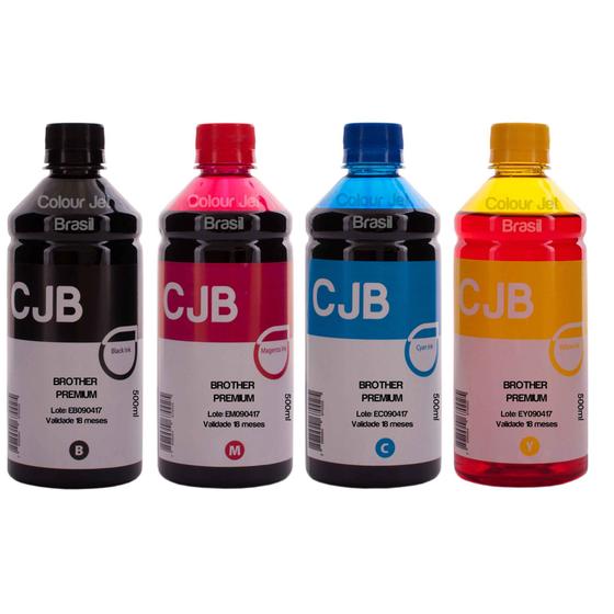 Kit 2 Litros Tintas Para Brother Dcp-t300 Dcp-t500 Dcp-t700 - Colour ...