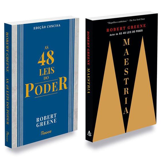 Kit 2 Livros 48 Leis Do Poder + Maestria - Robert Greene - Livros de ...