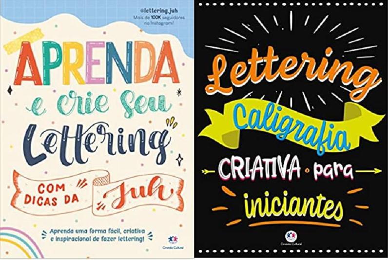 KIT 2 LIVROS Aprenda e crie seu lettering com dicas da Juh + Lettering ...