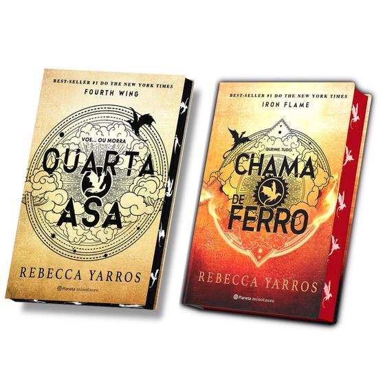 kit 2 Livros best-seller, Quarta asa + Chama de Ferro, Livro 1 e 2 da ...