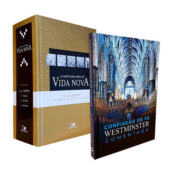 Kit 2 Livros Capa Dura Confissão De Fé De Westminster Comentada