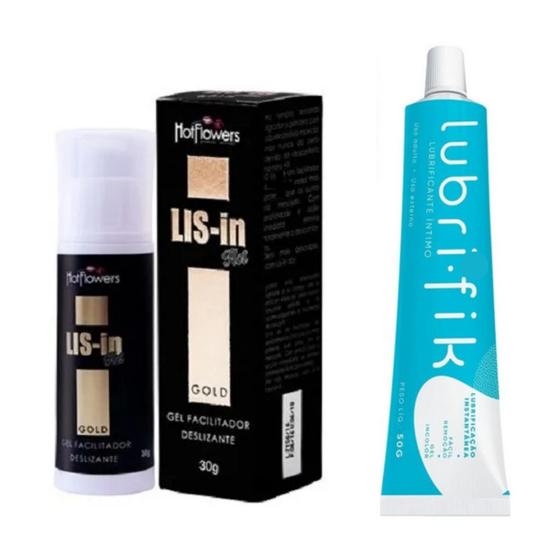 Kit 2 Lubrificante Anestésico Lis In Gold 30g + Gel Neutro Aveludado ...