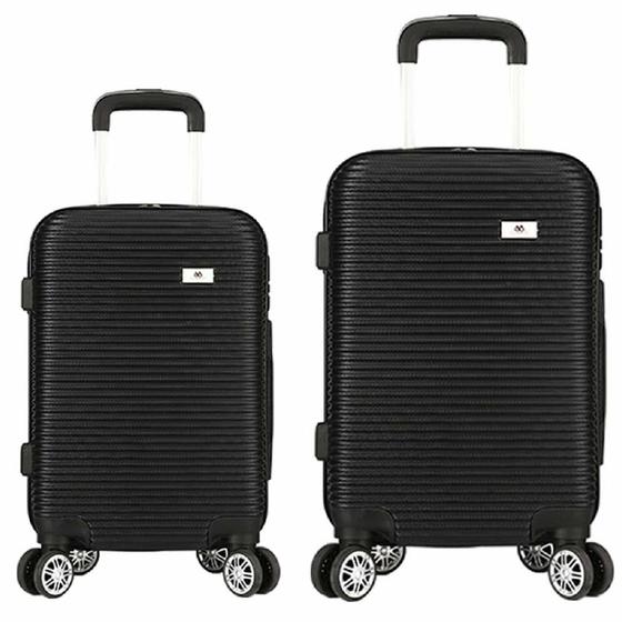 Kit 2 Mala de Viagem Bordo PP 10kg Padrão ANAC e Média Em ABS - Eagle ...