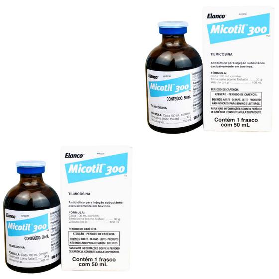 Kit 2 Micotil 300 50mL Bovinos Elanco - Farmácia Pet - Magazine Luiza