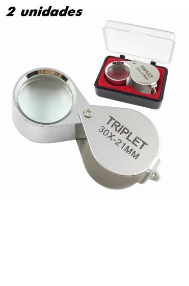 Kit 2 Mini Lupa 30x 21mm De Perito Conserto De Eletronico - triplet ...