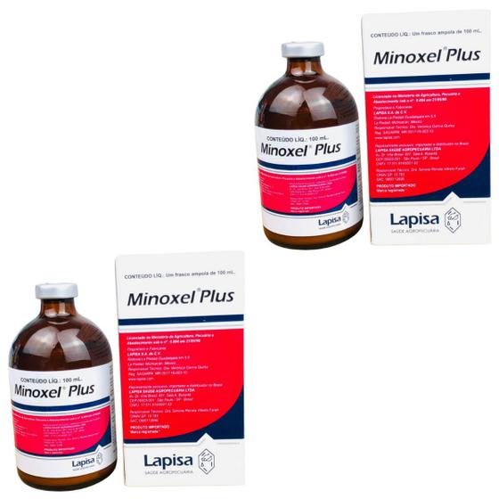 Kit 2 Minoxel Plus 100mL Bovinos Lapisa - Farmácia Pet - Magazine Luiza