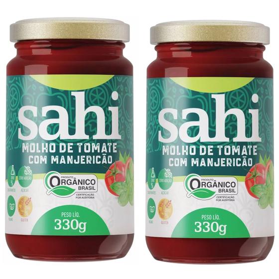 Kit 2 Molho De Tomate E Manjericão Orgânico 330g Sem Conservantes ...