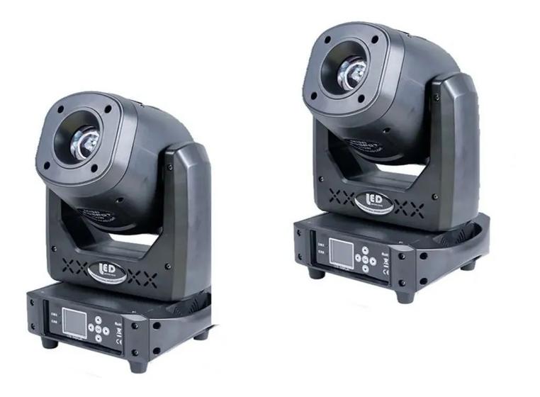 Kit 2 Moving Par Moving Head Spot Led 100w C/ Globo Rbgw - Briwax ...
