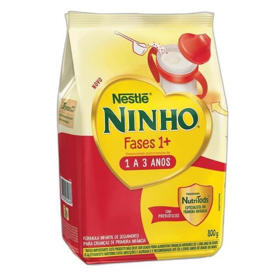 Kit 2 Ninho Fases 1+ 1 A 3 Anos Formula Infantil 800G Sachê - Nestle - Composto Lácteo ...