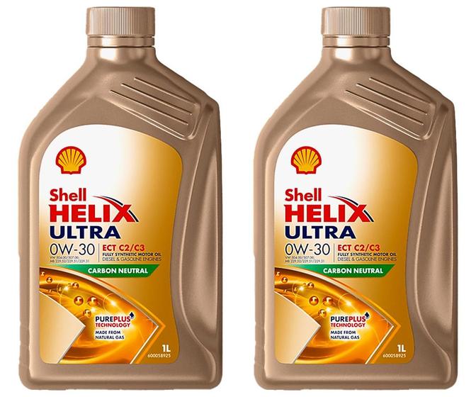 Kit 2 Oleo De Motor Shell Helix Ultra 0w30 Sintetico API SN ACEA C2/C3 ...