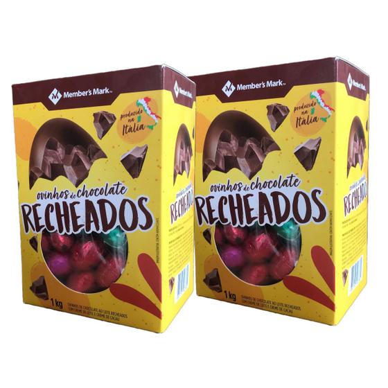 Kit 2 Ovo Mini Ovinhos De Páscoa Recheados 1kg Importado - Member's ...