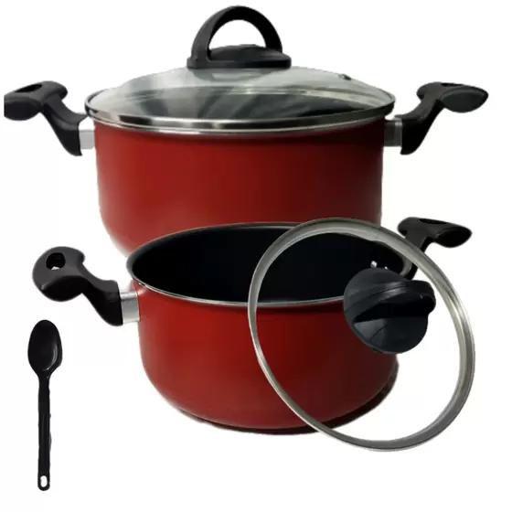 Kit 2 Panelas Panela Plus Tamanho Nº 20 E 18 Antiaderente - Marcolar ...