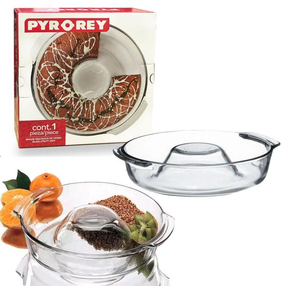 Kit 2 Peças Forma De Bolo E Para Pudim E De Vidro 1,8L - CRISA - MEXICO ...