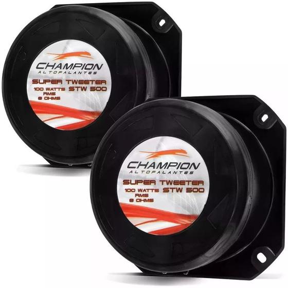 Kit 2 peças - Tweeter Champion STW500 100W Rms 8 Ohms - Tweeter ...