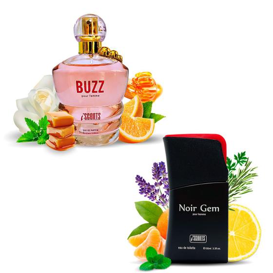 Kit 2 Perfumes Importados Buzz e Noir Gem I Scents - Kit de Perfume ...