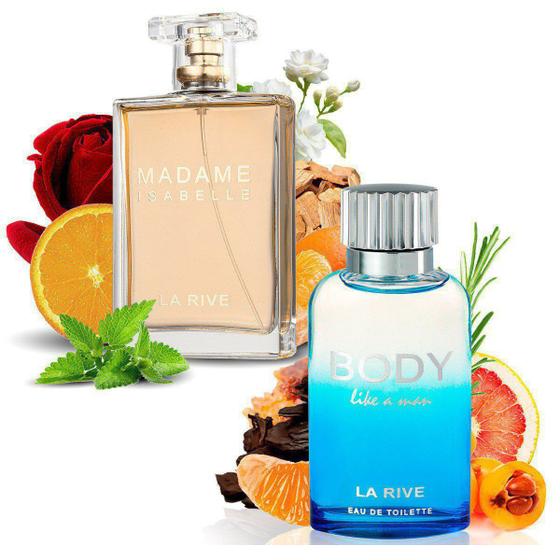 Kit 2 Perfumes, Madame Isabelle e Body Like a Man La Rive - Kit de ...
