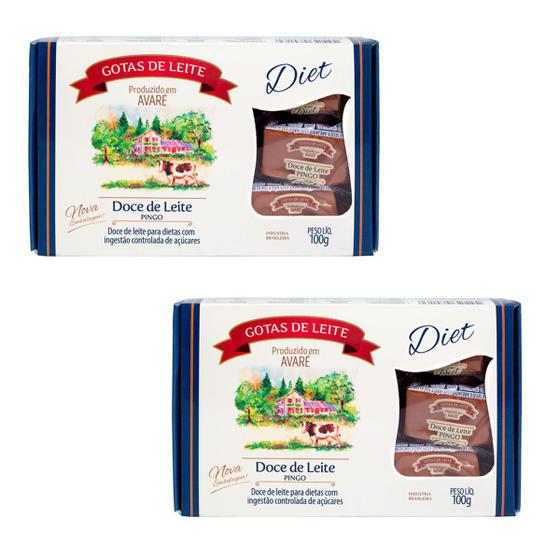 Kit 2 Pingo de Leite Diet Gotas de Leite 100g - Pingo de Leite ...