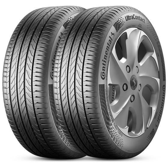 Kit 2 Pneu Aro 15 195/55R15 Continental 85H TL UltraContact ...