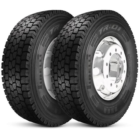 Kit 2 Pneu Pirelli Aro 22.5 295/80r22.5 TL 152/148M 16PR TR01 - Pneus - Magazine Luiza