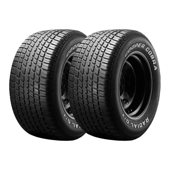 Kit 2 Pneus Cooper Aro 15 295/50R15 Cobra Radial G/T 105S - Pneus ...
