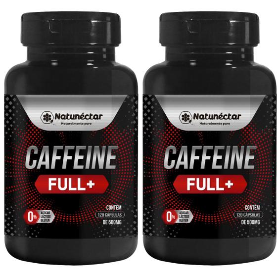 Kit 2 Potes Caffeine Anidra Suplemento Alimentar Natural 100% Puro ...