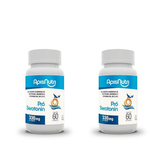 Kit 2 - Pró Serotonin (Triptofano) 60 Caps - Apisnutri - Triptofano ...