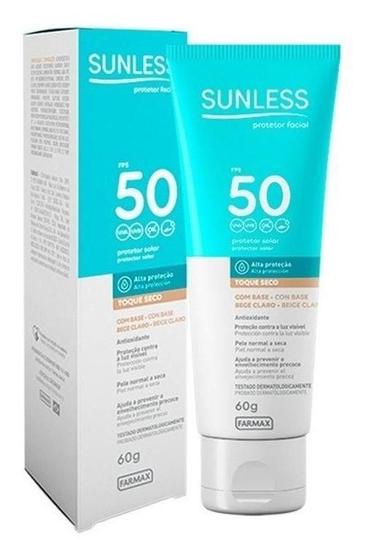 Kit 2 - Protetor Solar Facial Sunless - Base Bege Claro - Protetor ...