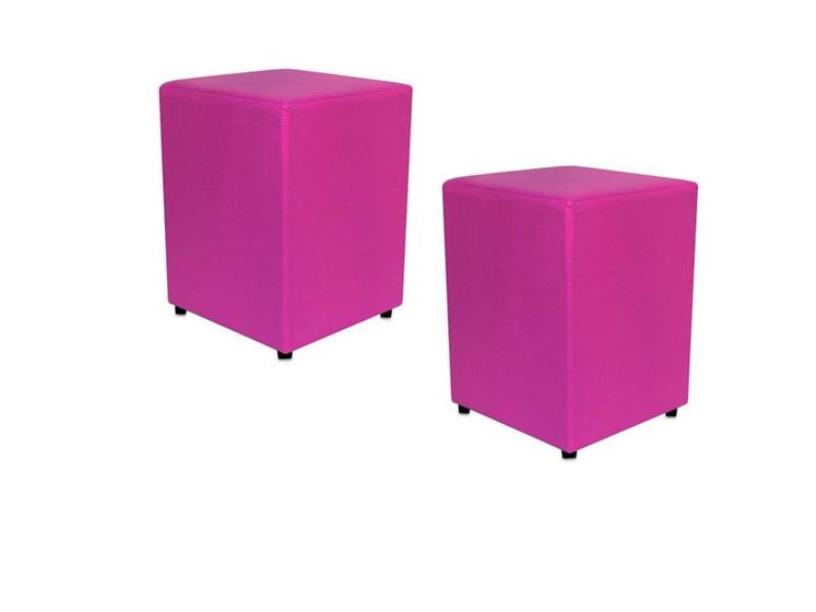 Kit 2 Pufs Puff Banqueta Cubo Quadrado Decorativo - Mercadão dos Puffs ...