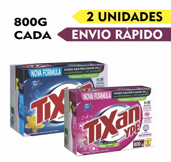 Kit 2 Sabão Em Pó Tixan 800g Original - Meu Bebê - Sabão em Pó ...