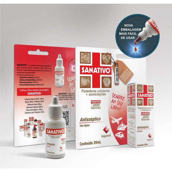 Kit 2 Sanativo Antisséptico Pocket 20Ml Gotas Para Viagem - Acessórios ...